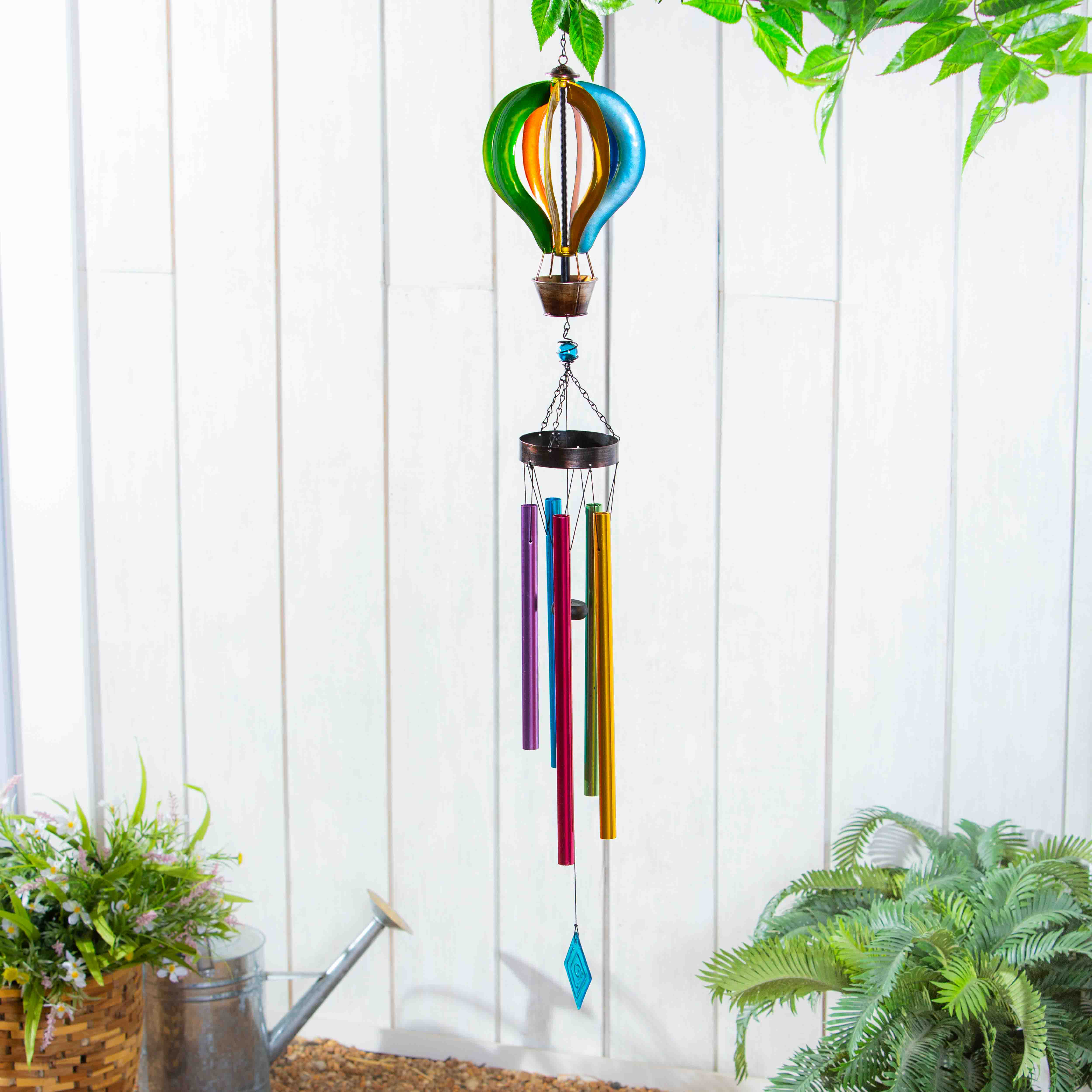 Arlmont & Co. Latifha Rainbow Balloon Wind Chime | Wayfair