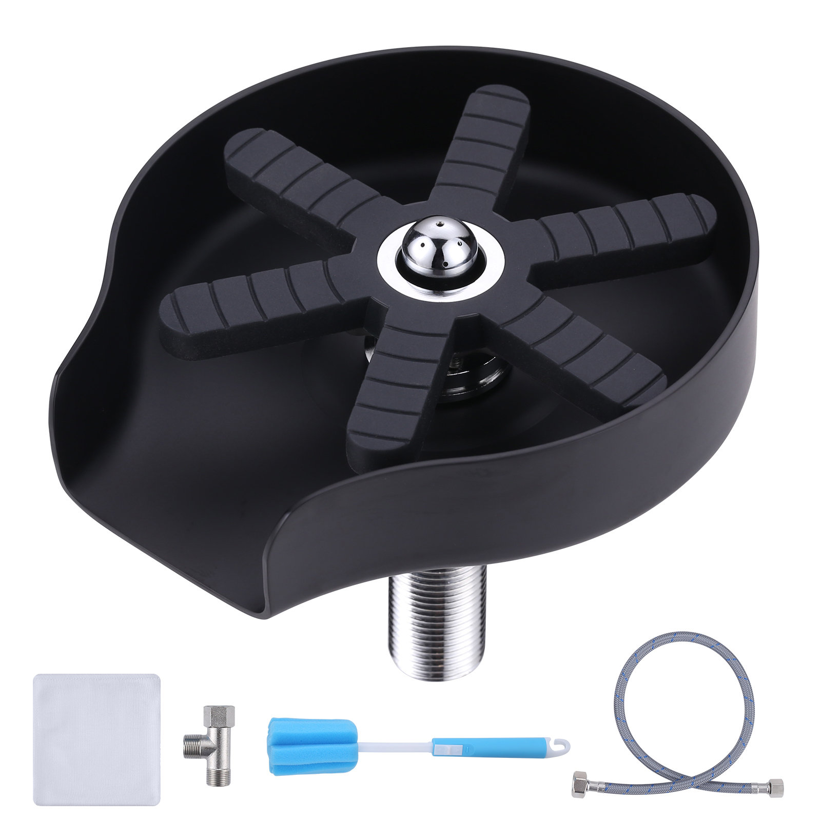 ARCORA Glass Rinser For Kitchen Sink, ARCORA Matte Black Cup Washer For ...