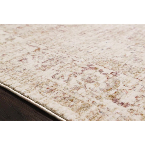 World Menagerie Streater Ivory/Berry Area Rug & Reviews | Wayfair