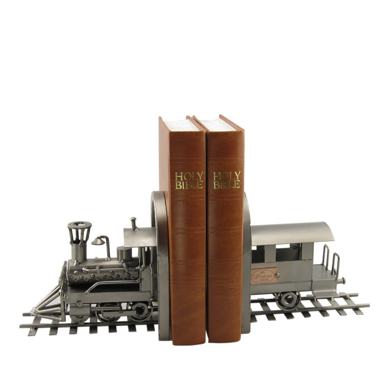 Borough Wharf Locomotive Screw Man Bookends | Wayfair.co.uk
