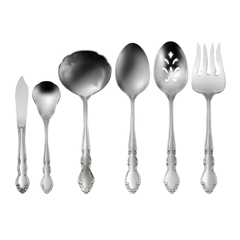 Oneida Dover 6 Piece Flatware Serving Set, 18/10 Stainless Steel ...