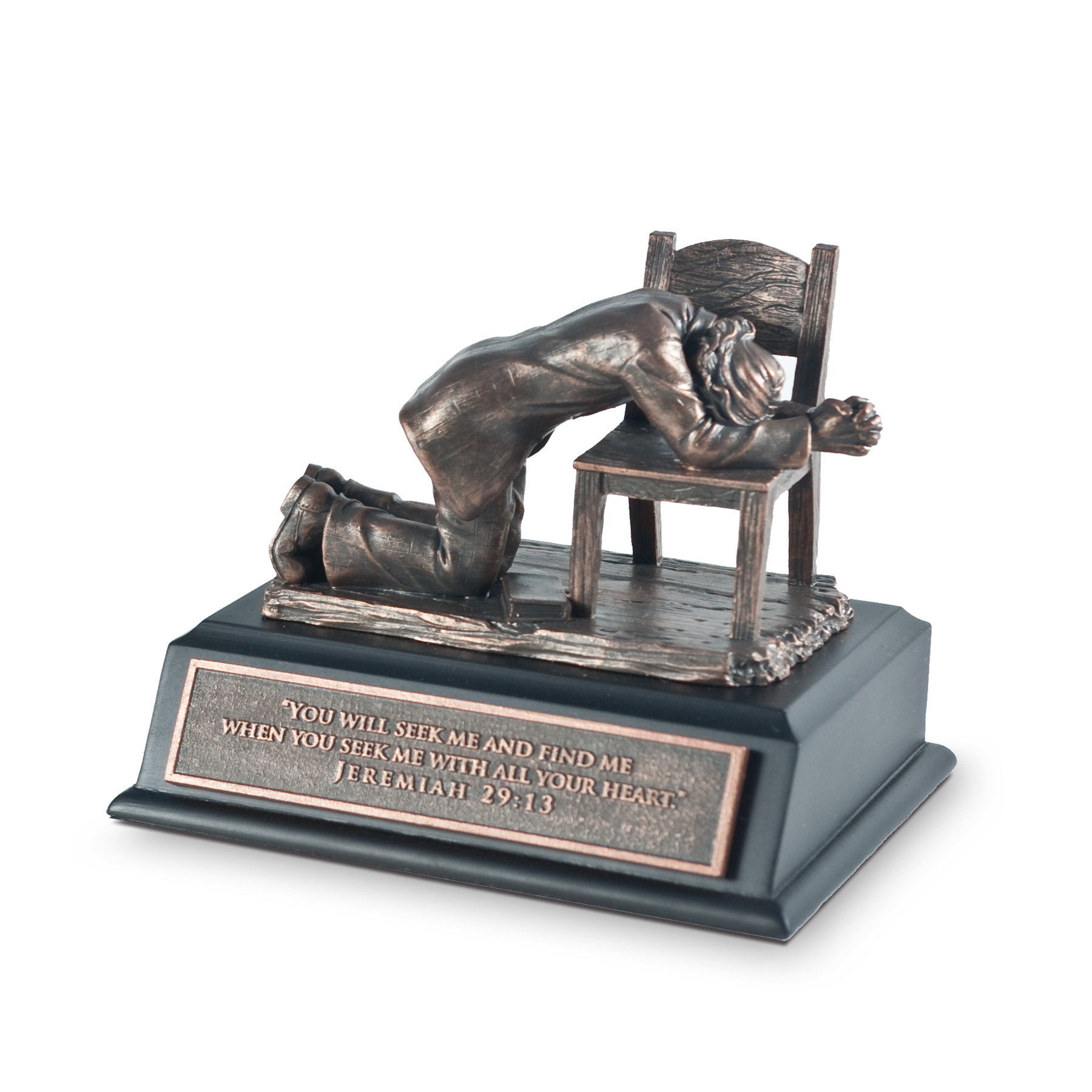 Trinx Ichika Sculpture Of Faith Praying Man | Wayfair