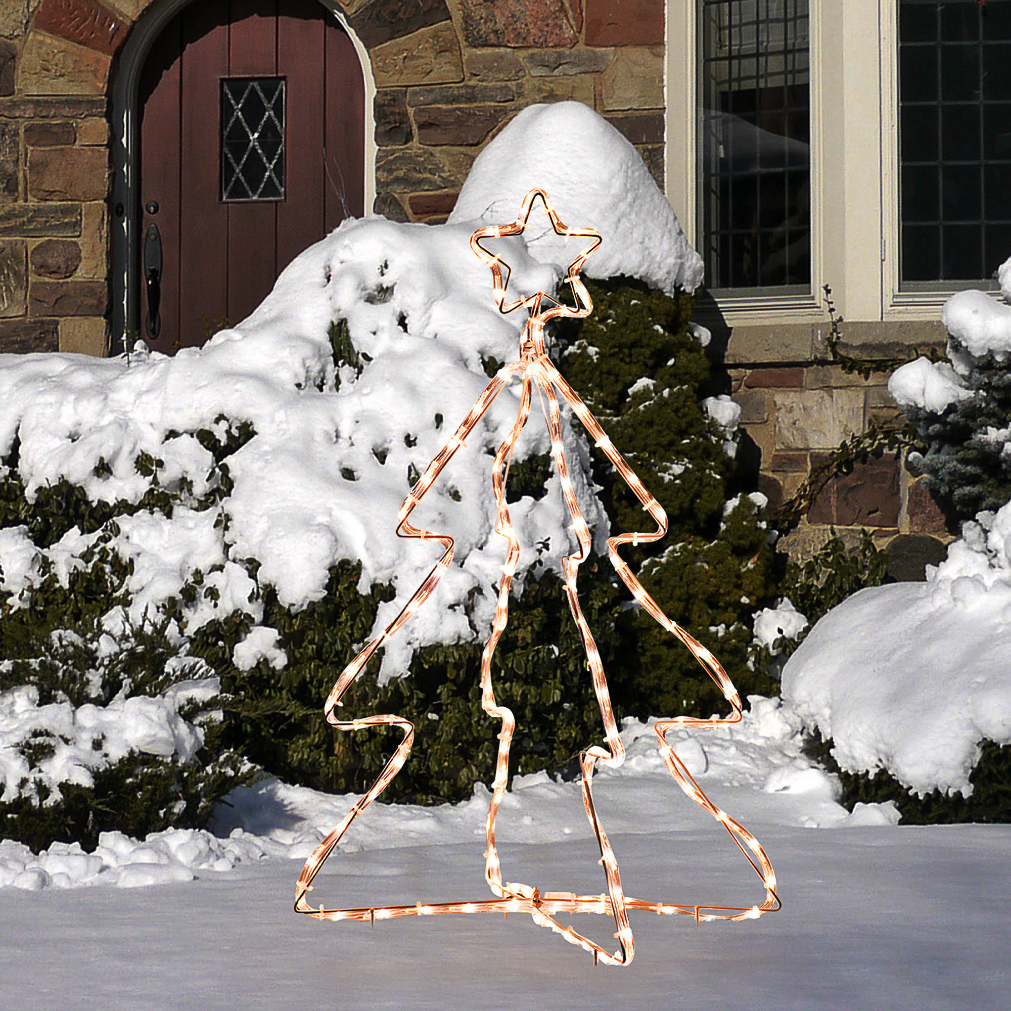 The Holiday Aisle® Motif Christmas Tree Lighted Display & Reviews | Wayfair