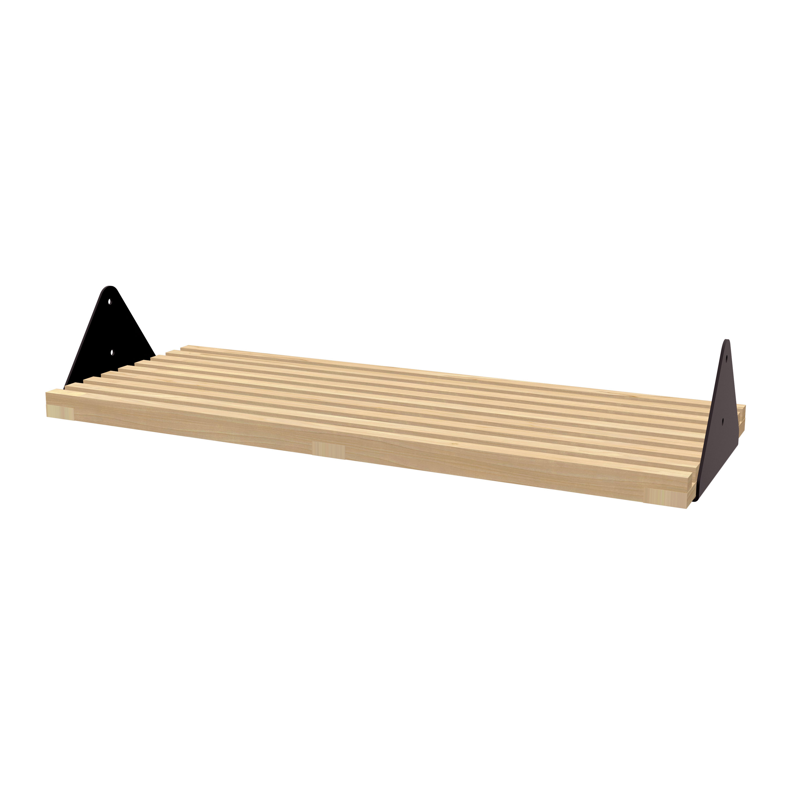Gus Modern Branch Slatted Shelf with Brackets Unit | Wayfair