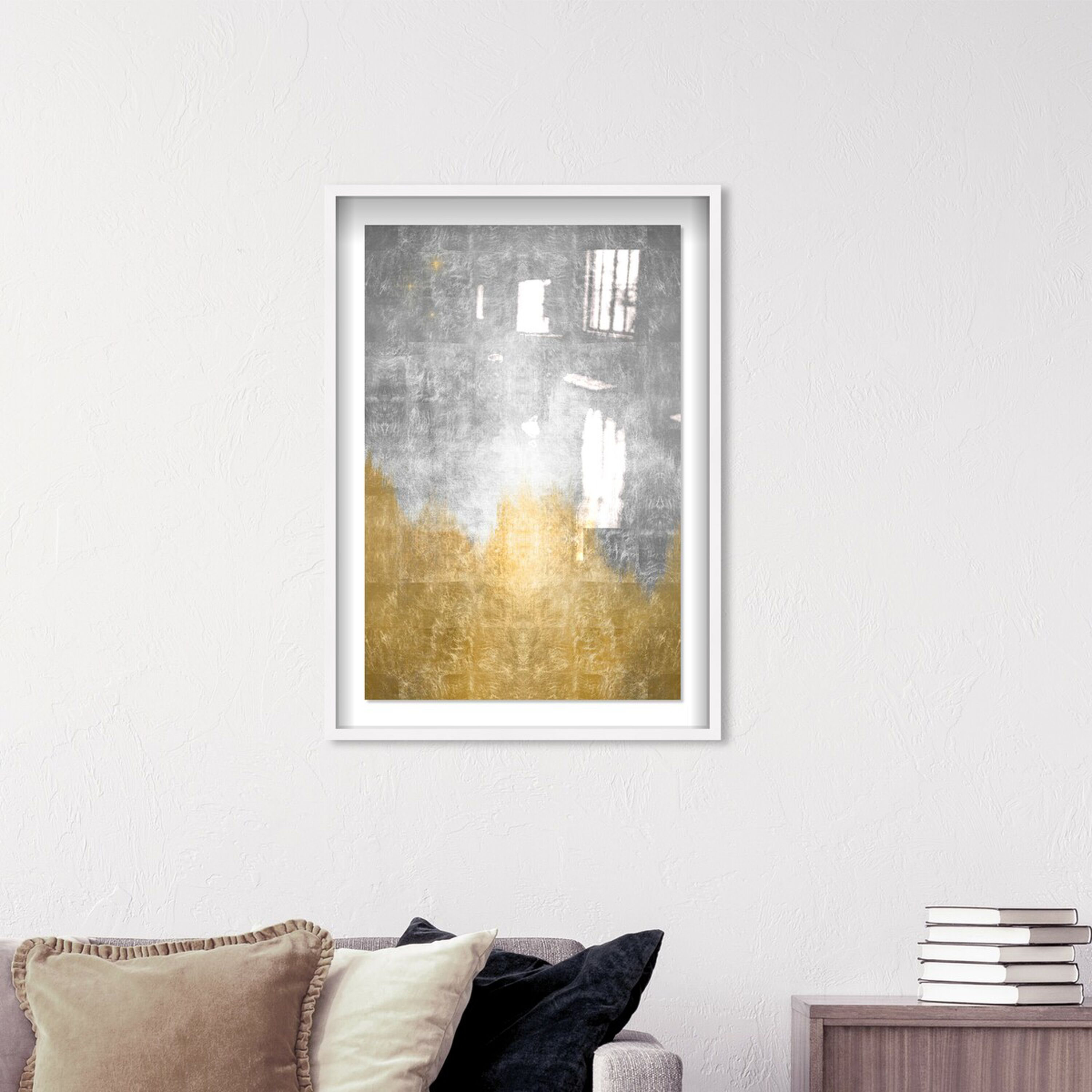 Oliver Gal Starry Night Starry Night Silver - Graphic Art | Wayfair