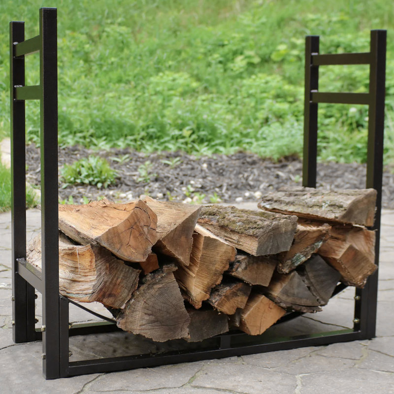 Outdoor Leisure Products 33'' W Metal Log Rack | Wayfair
