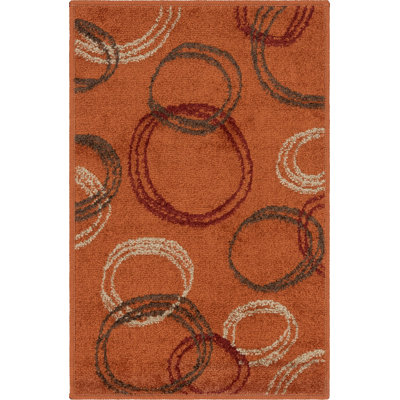 Latitude Run® Lilla Performance Terracotta Rug & Reviews | Wayfair