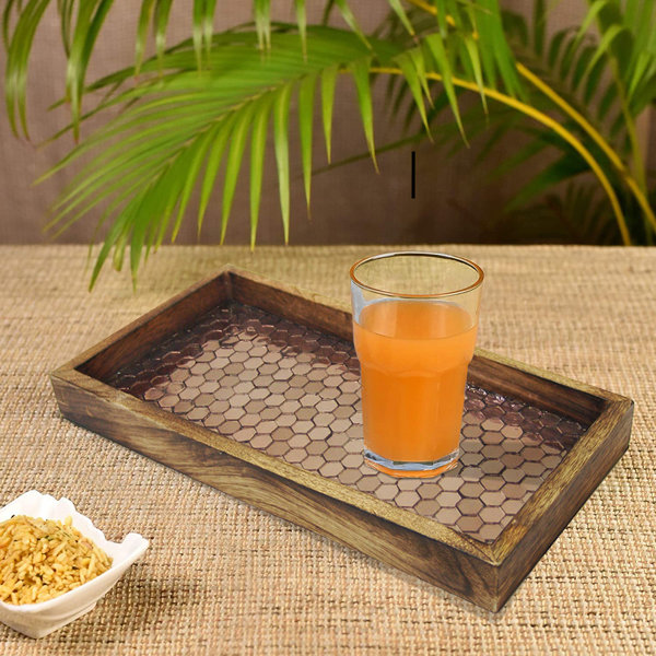 World Menagerie Jasinski Solid Wood Tray & Reviews | Wayfair