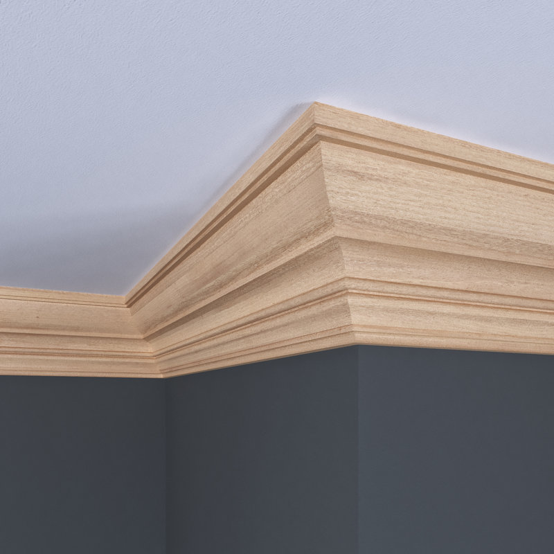 Ornamental Mouldings Hardwood Contemporary Colonial Moulding 4.5" H x ...