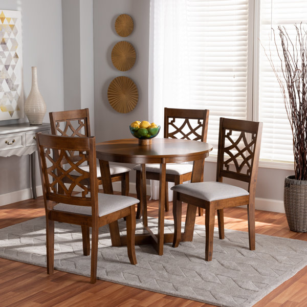 Red Barrel Studio® 5 - Piece Solid Oak Dining Set | Wayfair