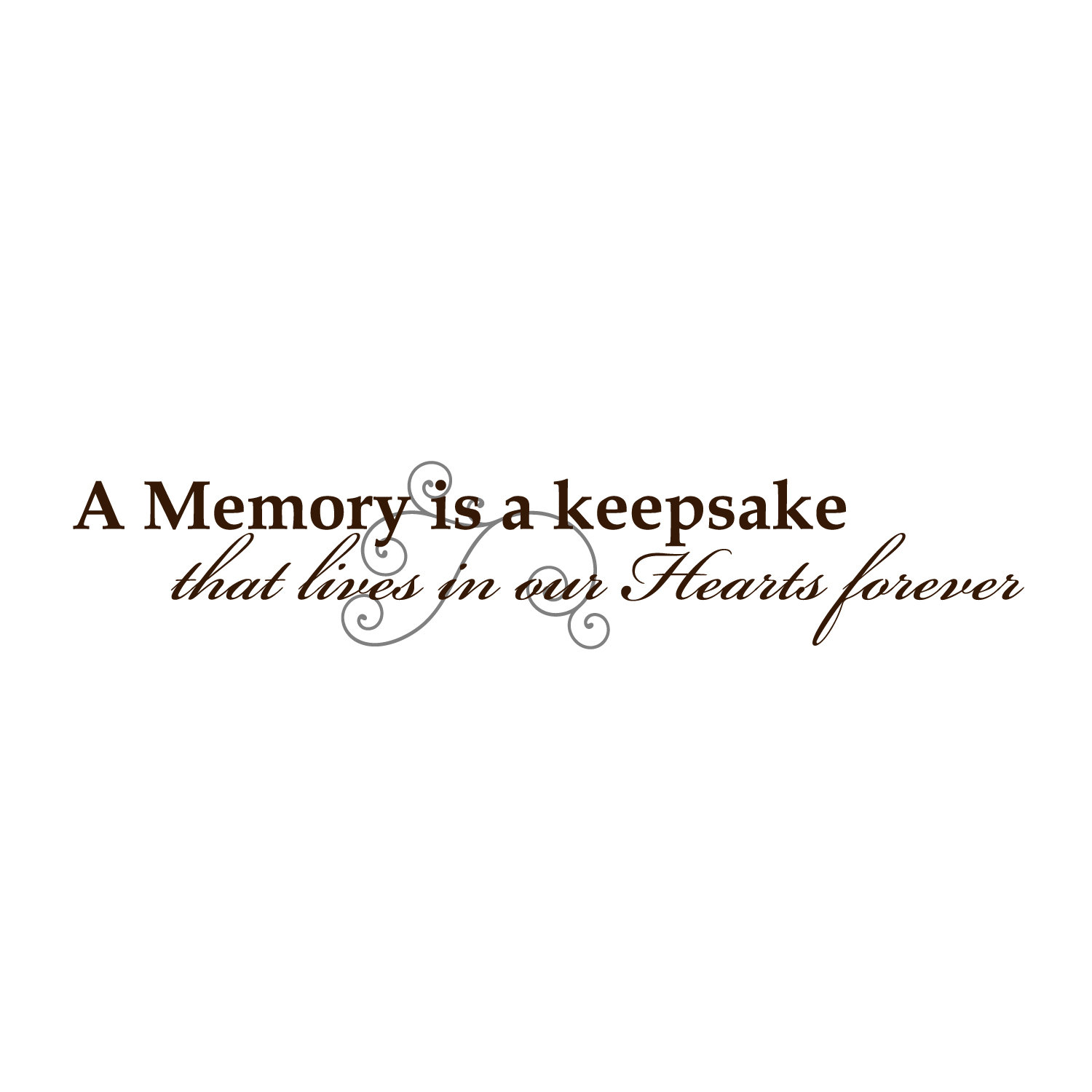 FiresideHome A Memory is a Keepsake That Lives in Our Hearts Forever ...