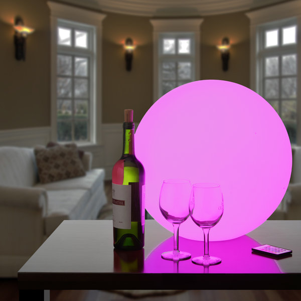 National Outdoor Living 16'' Battery Powered Integrated LED Color ...