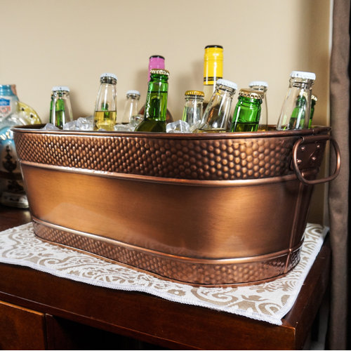 Wrought Studio Ortiz Metal Beverage Tub & Reviews | Wayfair