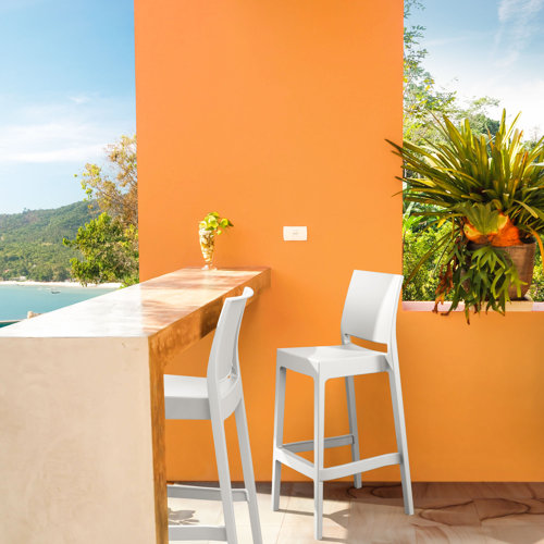 Modern Stackable Outdoor Bar Stools | AllModern