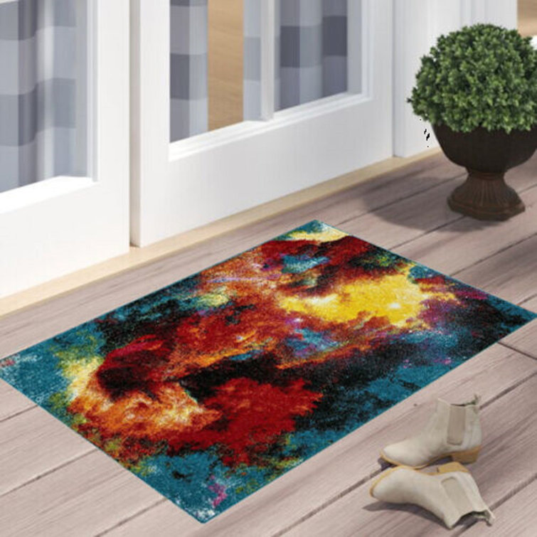 Metro Lane Alrita Red/Blue/Yellow Rug | Wayfair.co.uk
