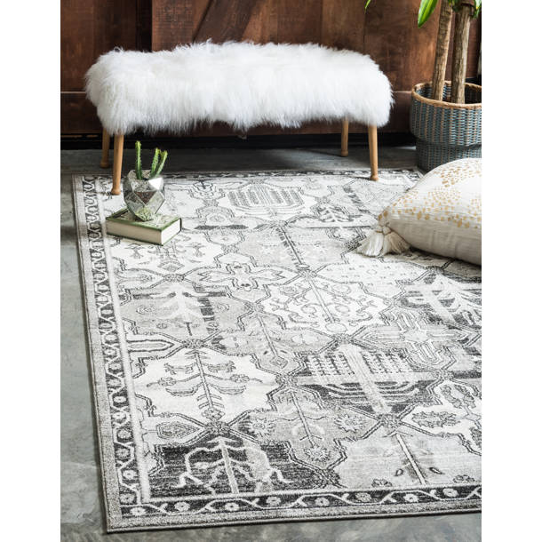 Bungalow Rose Godina Performance Violet Rug & Reviews | Wayfair