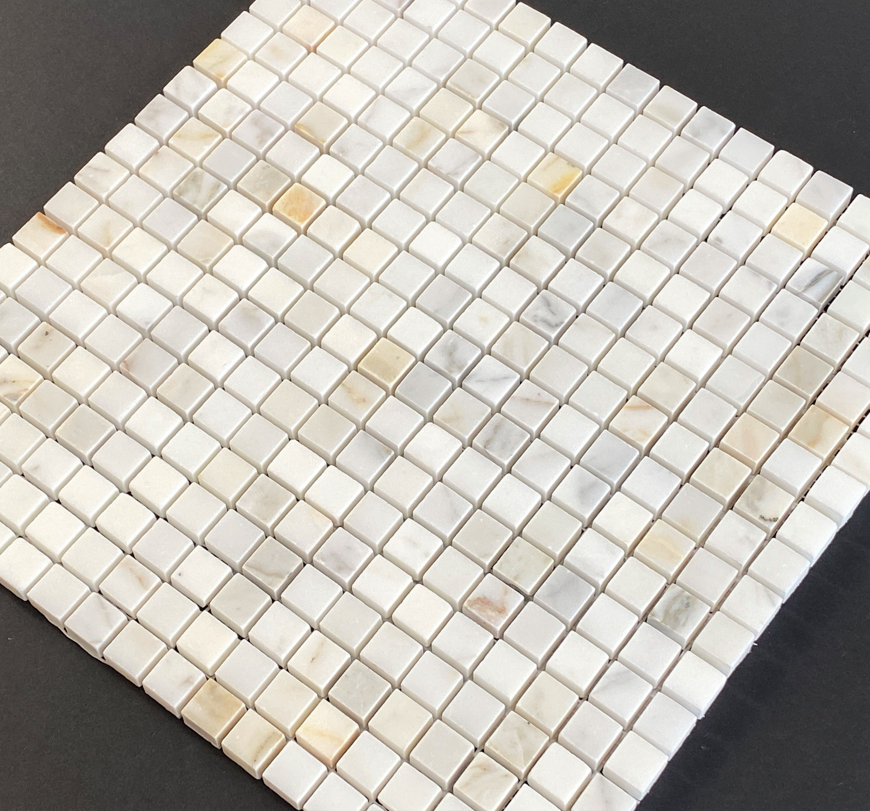 ES Stone 0.625" x 0.625" Marble Grid Mosaic Wall & Floor Tile | Wayfair