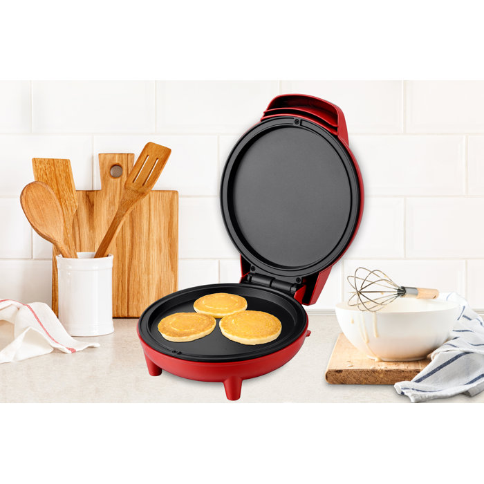 Courant 7-inch Personal Griddle And Pizza Maker In White | Wayfair