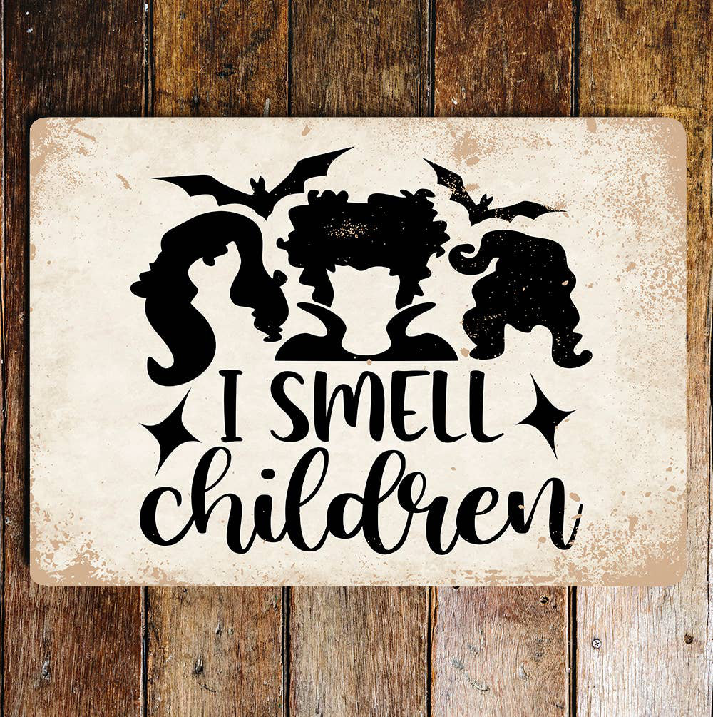 The Seasonal Aisle I Smell Children Metal Wall Sign Plaque | Wayfair.co.uk