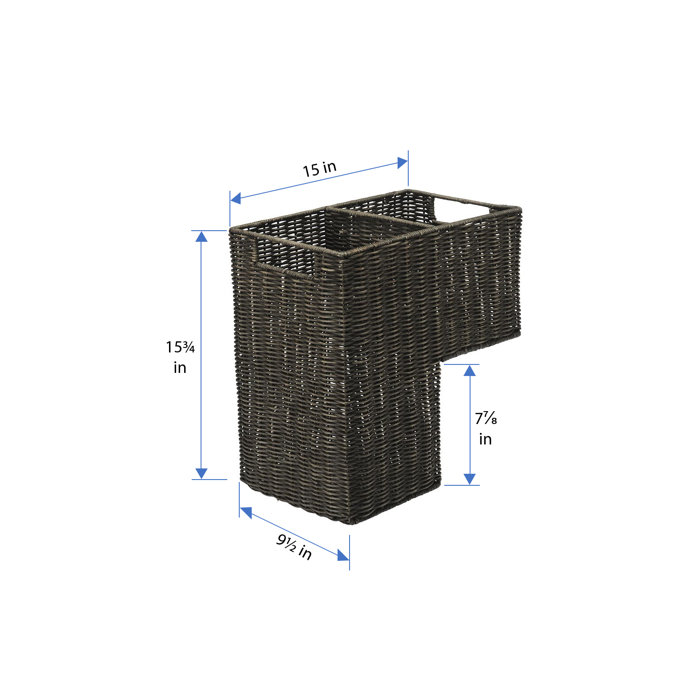 Bay Isle Home Wicker Stair Step Basket & Reviews | Wayfair