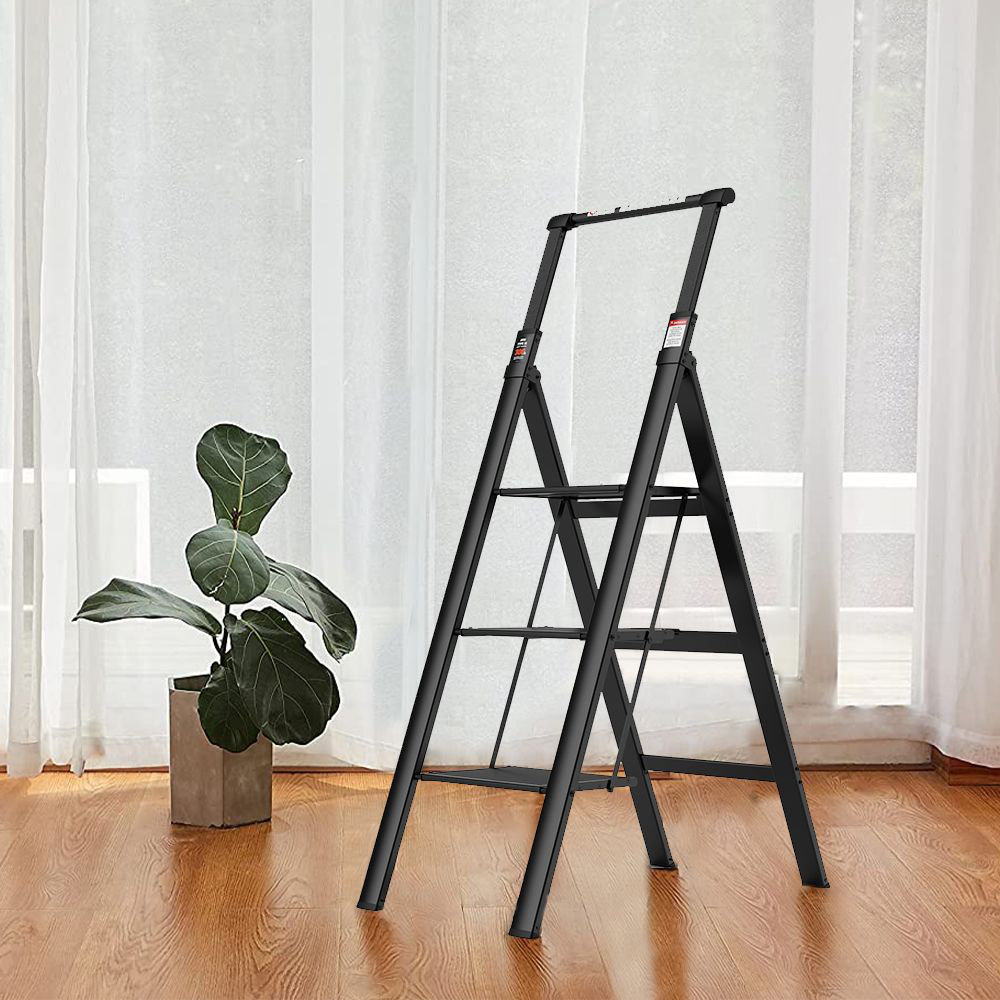 WFX Utility™ Rockdale 3 - Step Steel Lightweight Folding Step Ladder | Wayfair
