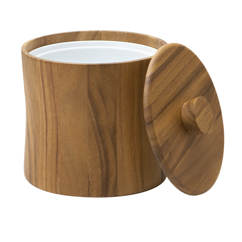 Millwood Pines Molloy Wood Ice Bucket & Reviews | Wayfair