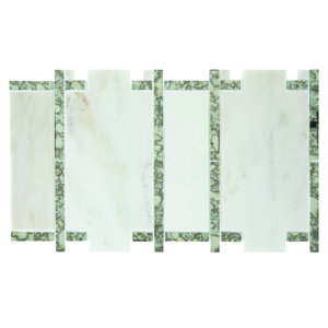 Daltile Lavaliere First Snow Natural Stone Mosaic Wall Tile | Wayfair