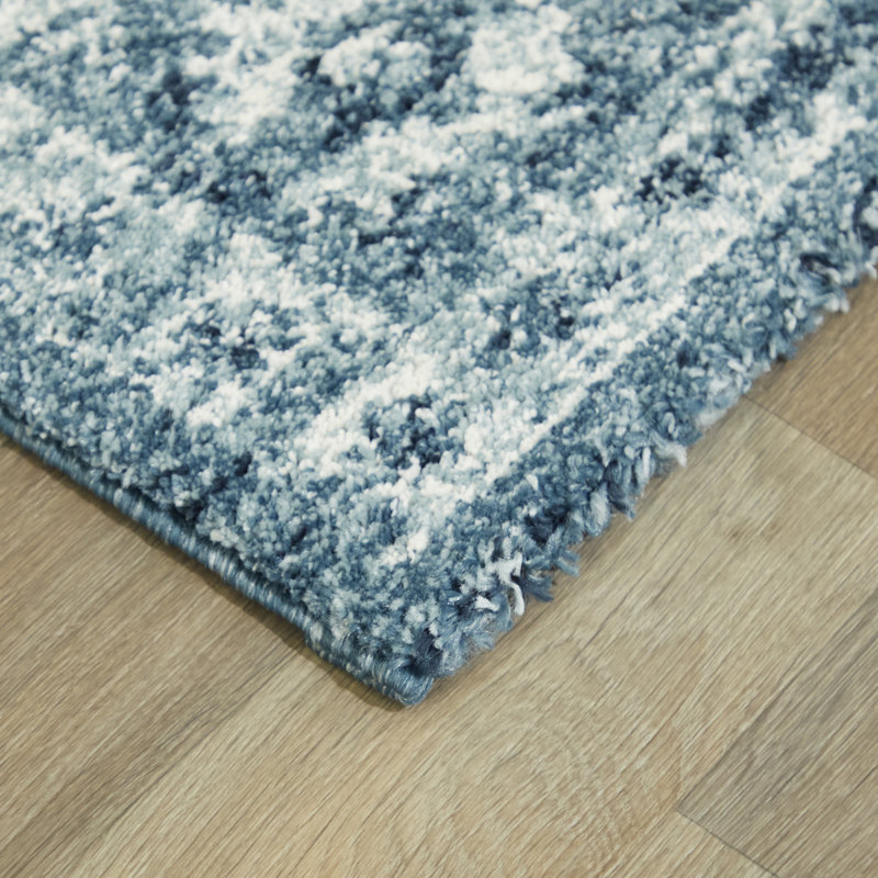 Sand & Stable Boynton Performance Teal Rug & Reviews | Wayfair