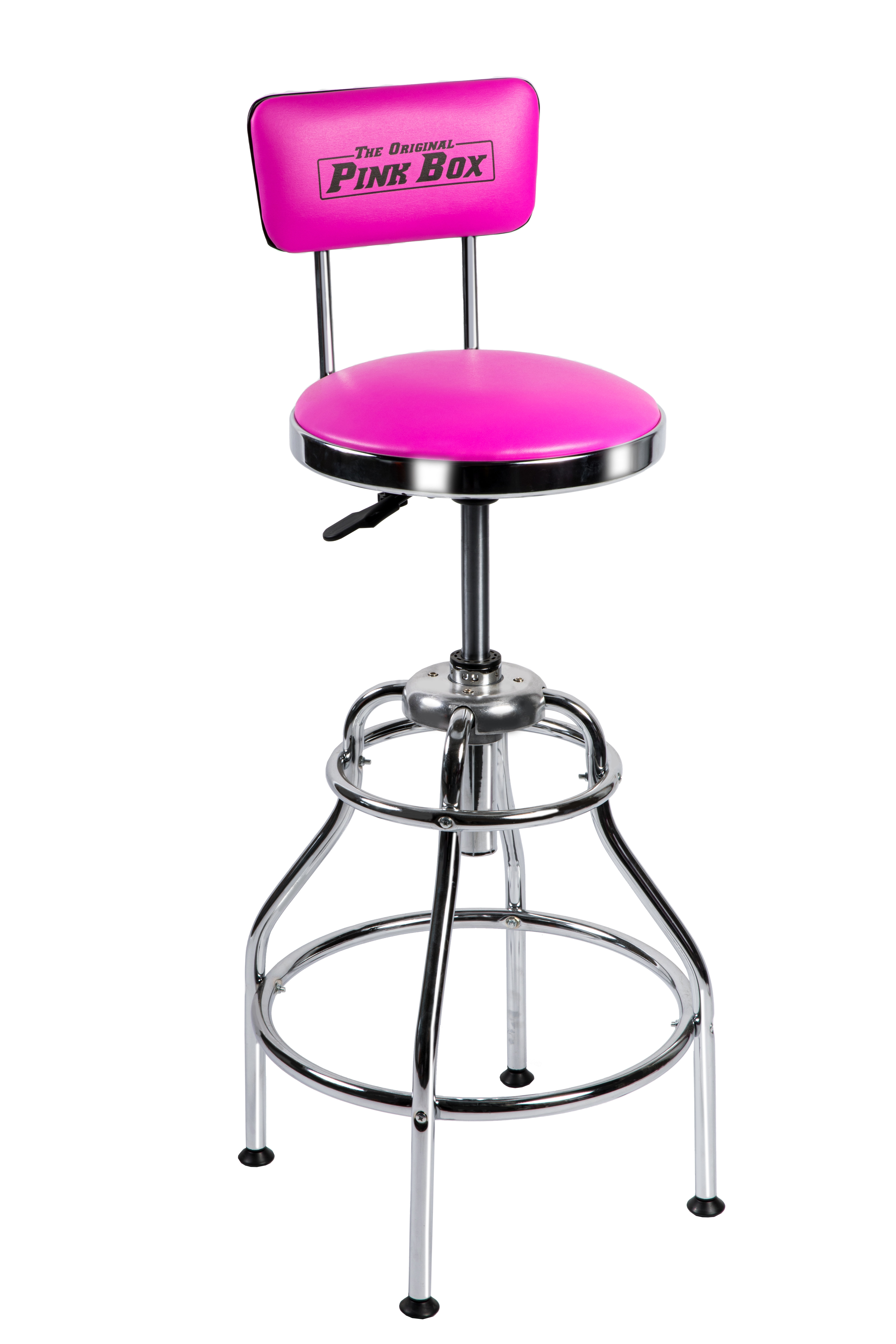 The Original Pink Box Swivel Adjustable Height Bar Stool | Wayfair