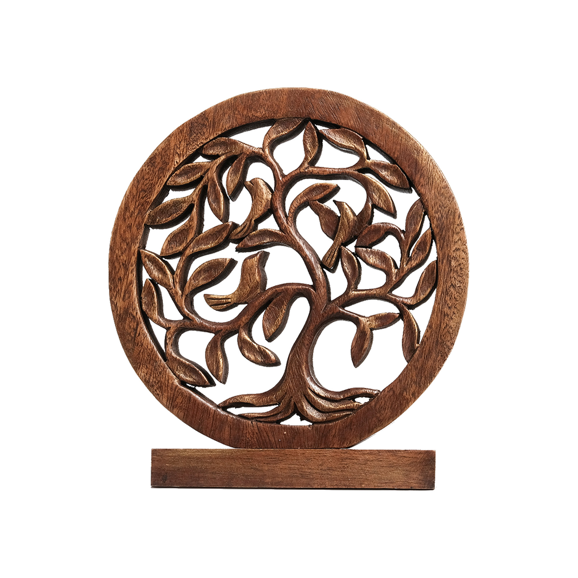Red Barrel Studio® Trevose Wooden Tree of Life Décor & Reviews | Wayfair