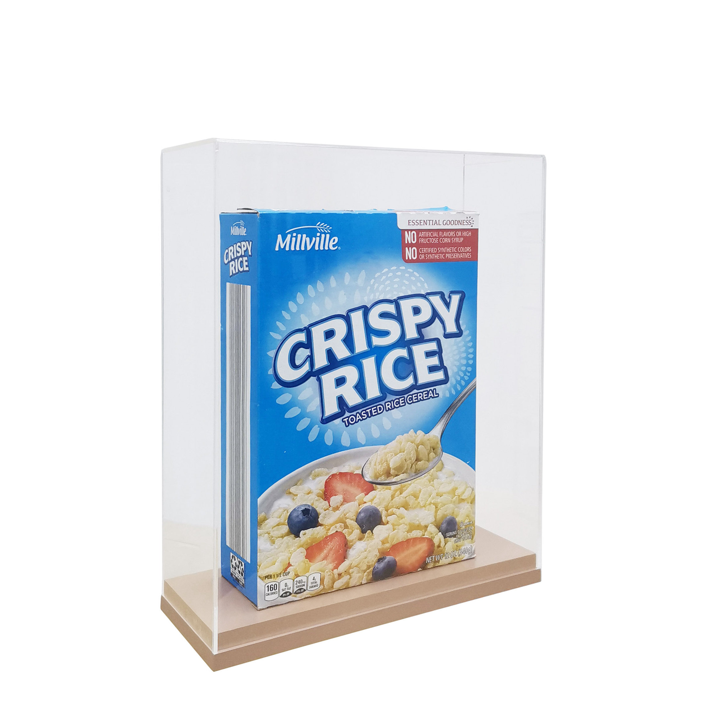 FixtureDisplays 8.5x2.5x12" Acrylic Cereal Box Display Trophy Figurine ...