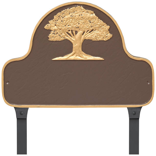 Montague Metal Products Historical 3-Line Wall Address Plaque | Wayfair