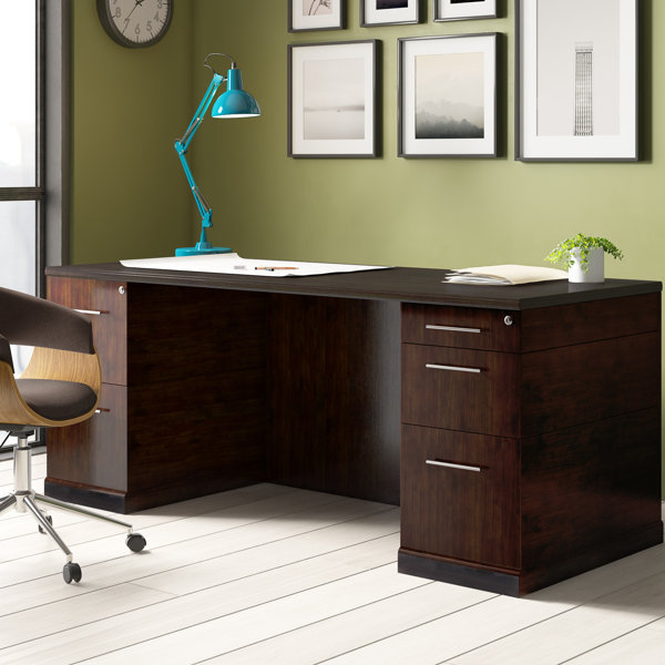 Mayline Sorrento Series Solid Wood Executive Desk - Wayfair Canada