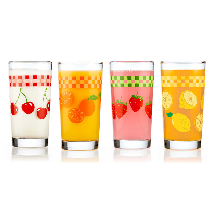 Libbey Vintage Juice 4 Piece Assorted Glassware Set & Reviews | Wayfair