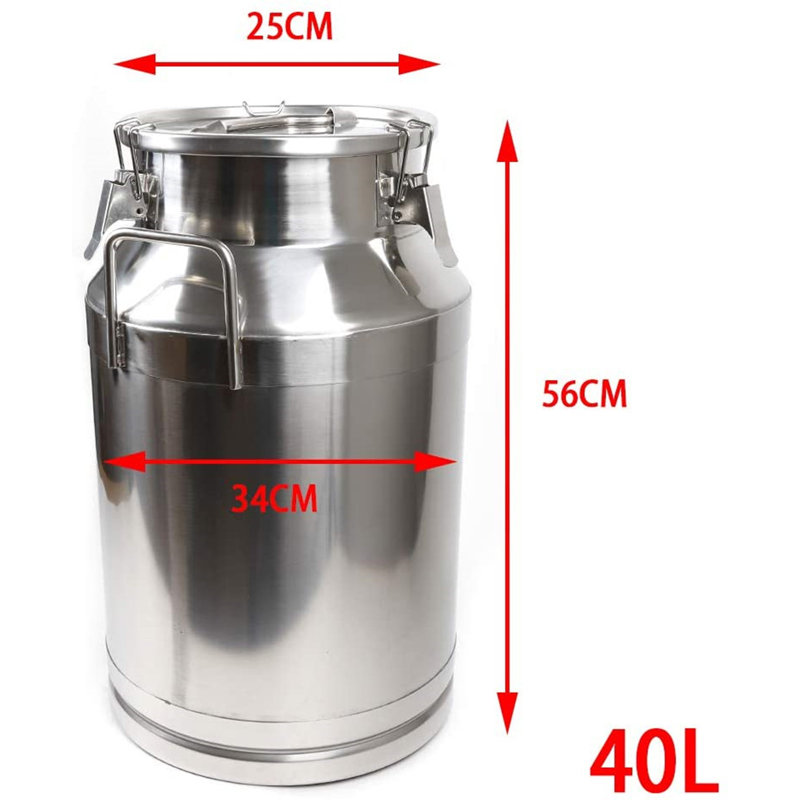 Gracie Oaks 40L Stainless Steel Food Storage Container & Reviews | Wayfair