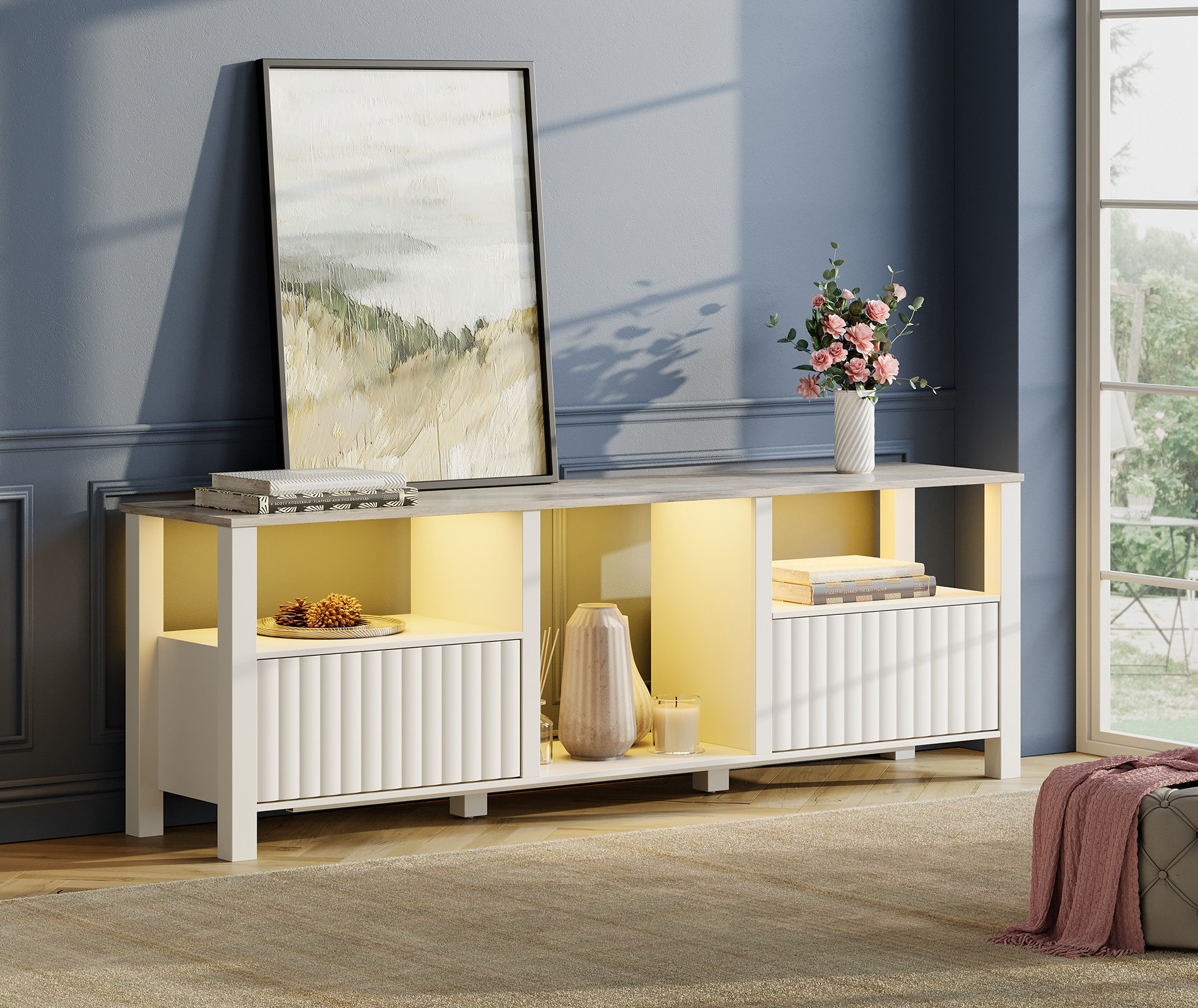 Wrought Studio Damas 70'' Media Console | Wayfair