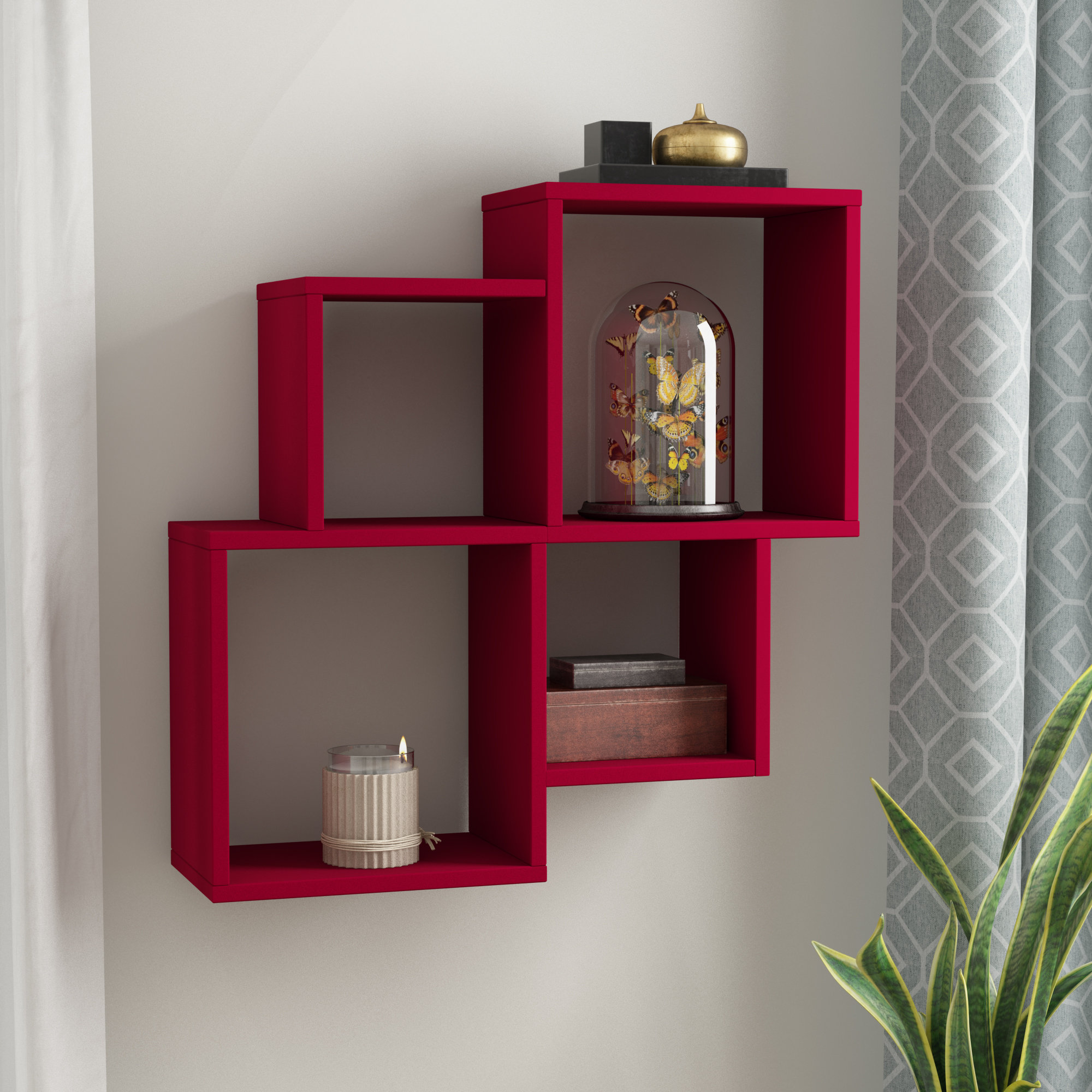 Corrigan Studio® 4 Piece Square Cubby Shelf & Reviews | Wayfair