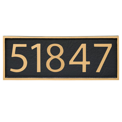 Montague Metal Products 1-Line Wall Address Plaque & Reviews | Wayfair