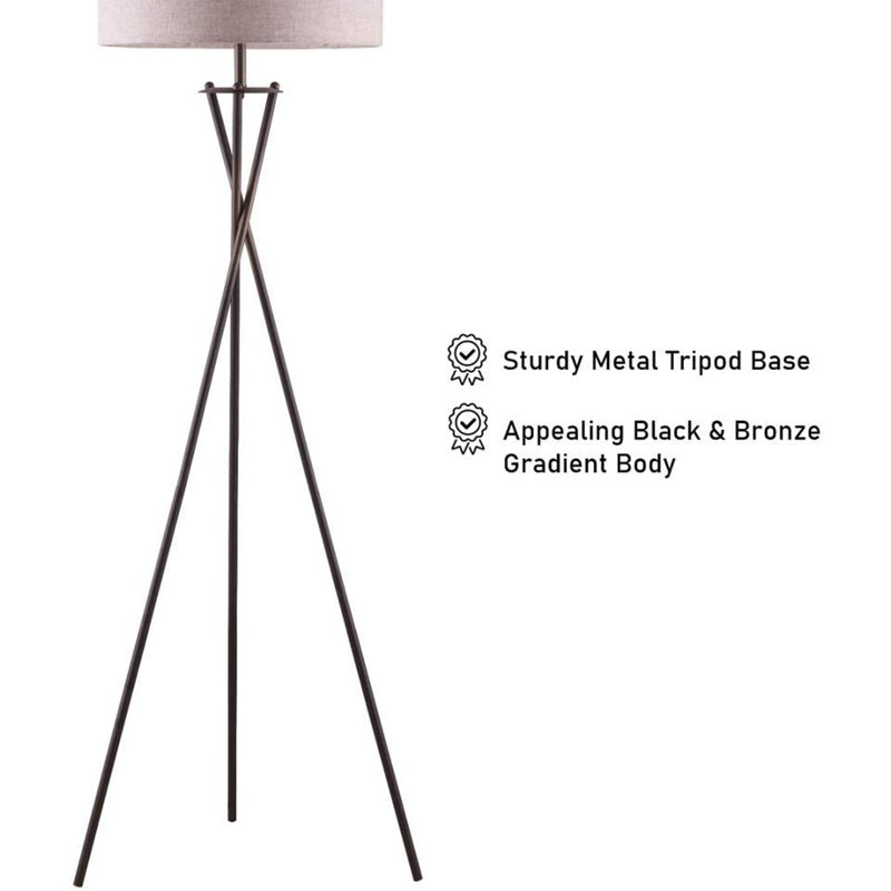 Corrigan Studio® Janna 65" Tripod Floor Lamp & Reviews | Wayfair