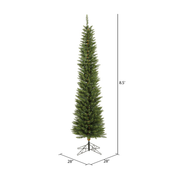 The Holiday Aisle® Durham Pole Pine Artificial Christmas Tree & Reviews ...