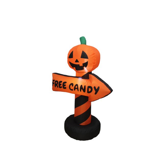 The Holiday Aisle® Free Candy Sign Inflatable | Wayfair