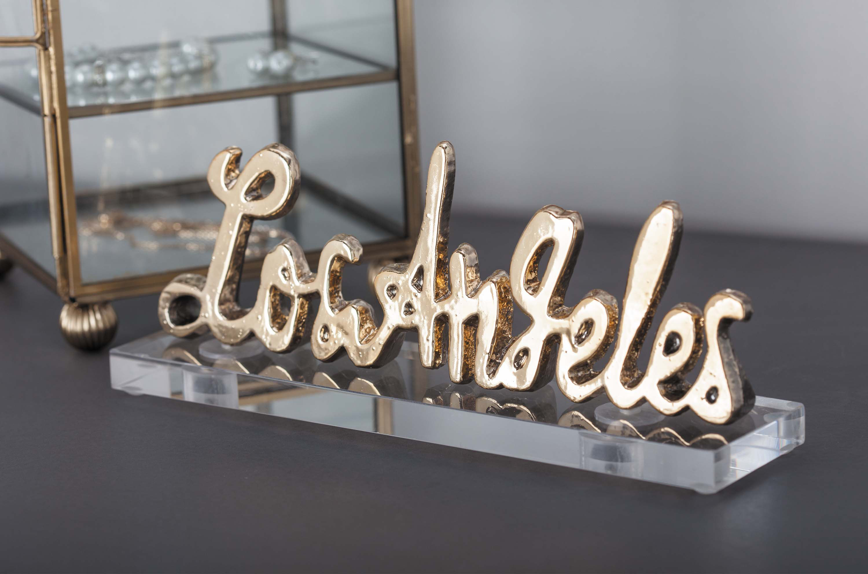 Mercer41 Bobby Aluminum/Acrylic Los Angel Letter Blocks | Wayfair