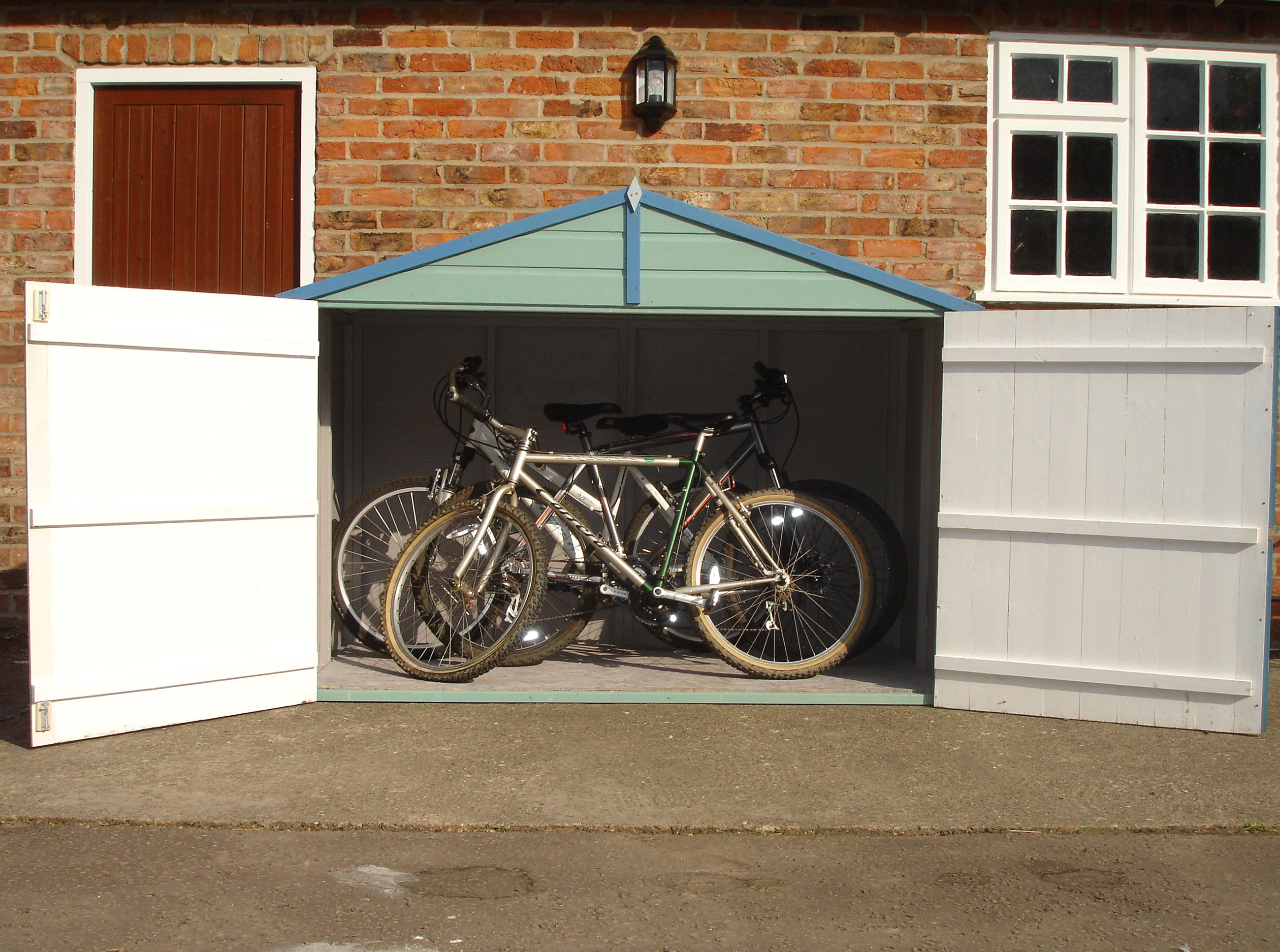 Shire Sheds 7 x 3 Apex Bike Store With Floor | Wayfair.co.uk