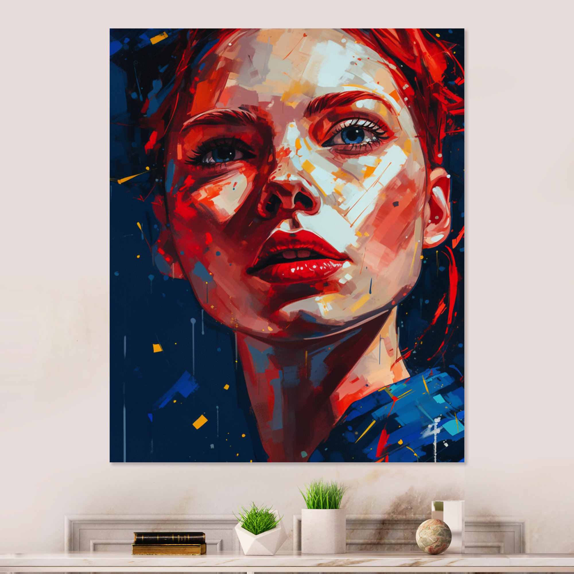 Mercer41 Female Acrylic Portrait I On Canvas Print | Wayfair