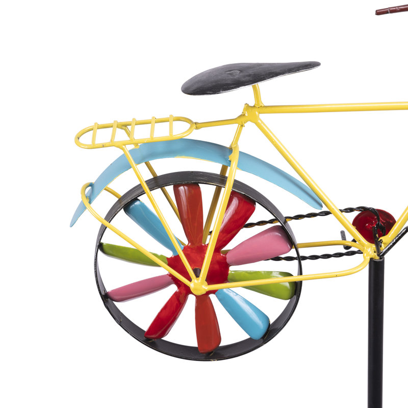 Gracie Oaks Medaryville Bicycle Windmill & Reviews | Wayfair