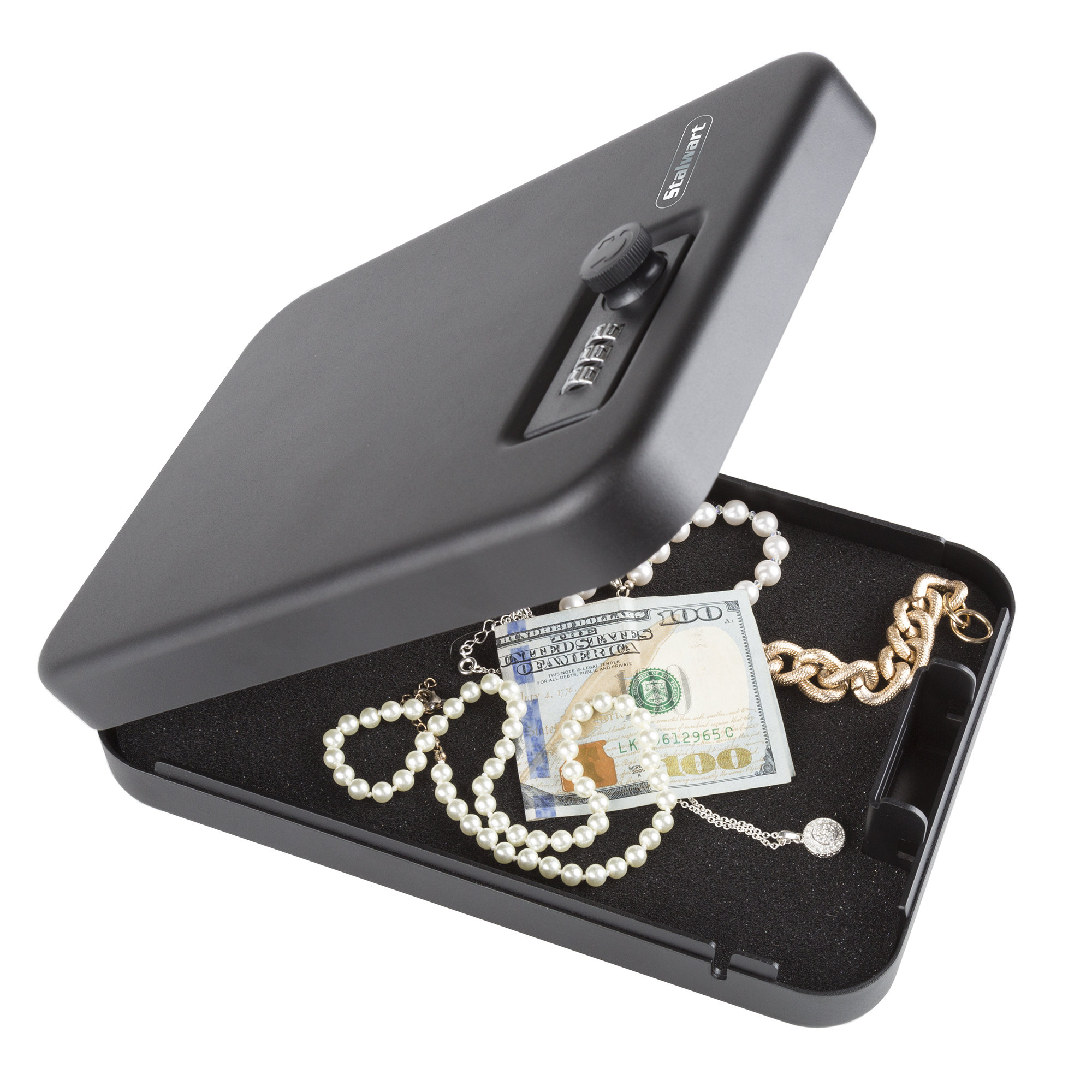 Stalwart Portable Gun Safe Box with Combination Lock & Reviews | Wayfair