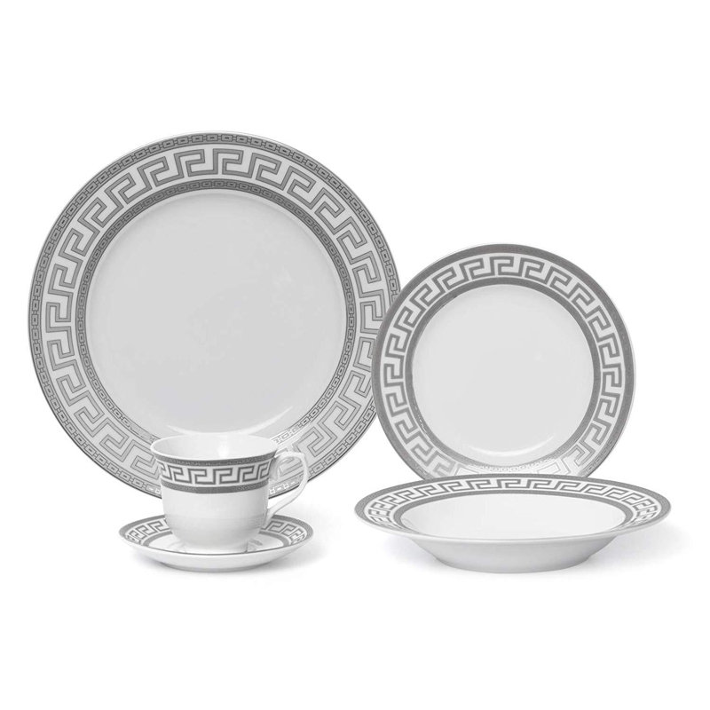 Imperial Gift Co. Porcelain China Dinnerware Set - Service for 8 ...