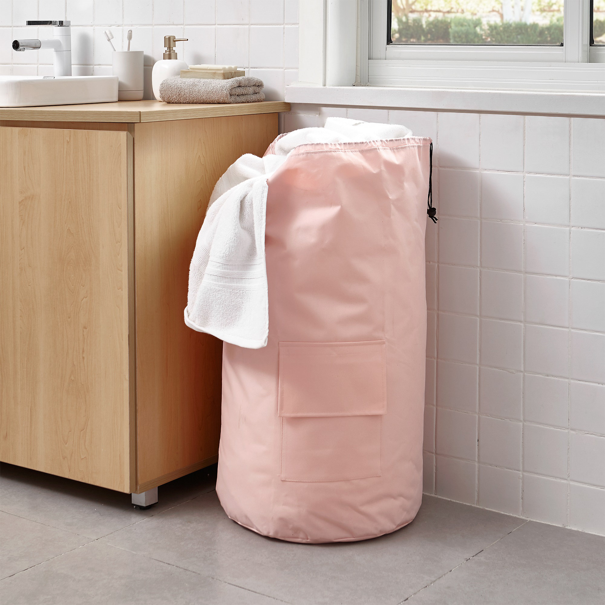 DormCo Laundry Backpack - TUSK® College Storage - Rose Quartz | Wayfair