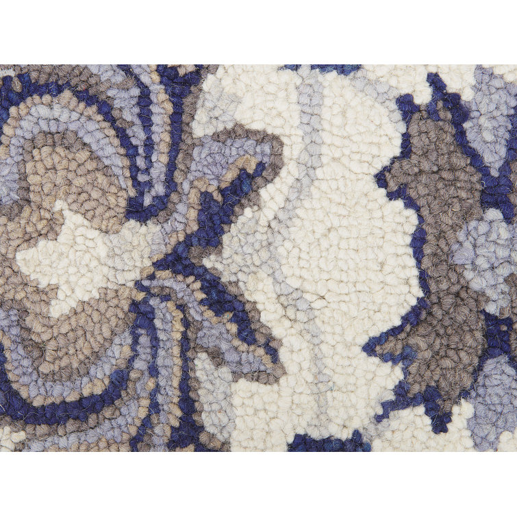 Rosalind Wheeler Alasiah Hand Tufted Wool Beige/Blue Rug | Wayfair.co.uk