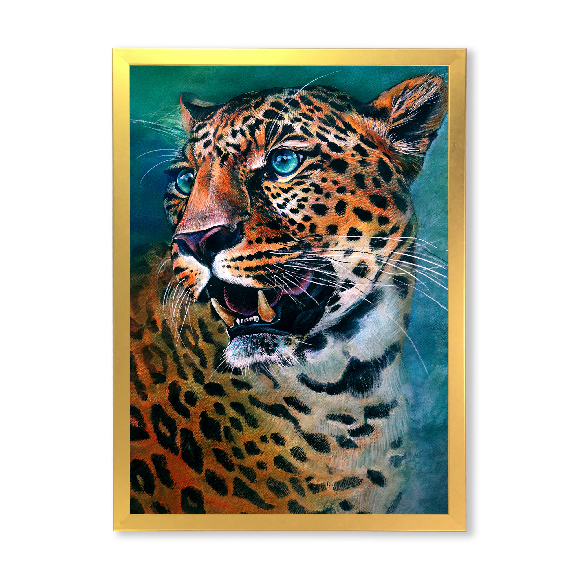 Mercer41 Artistic Colorful Painting Of Leopard Artistic Colorful ...